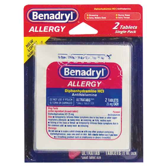 Benadryl 2-pack Select One Box