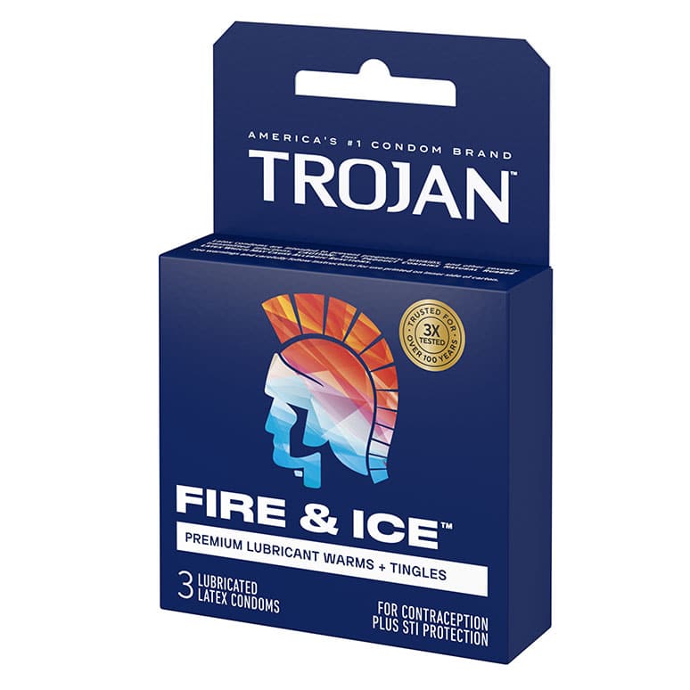 Trojan Fire & Ice Dual Action Condoms - CB Distributors