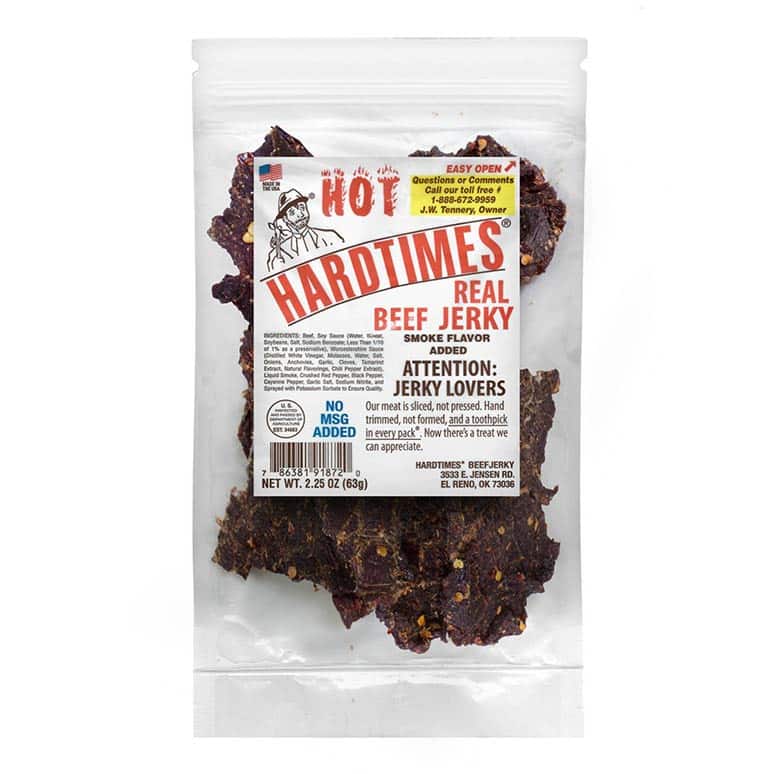 Hard Times Hot Beef Jerky 2.5oz Bags - Wholesale - CB Distributors
