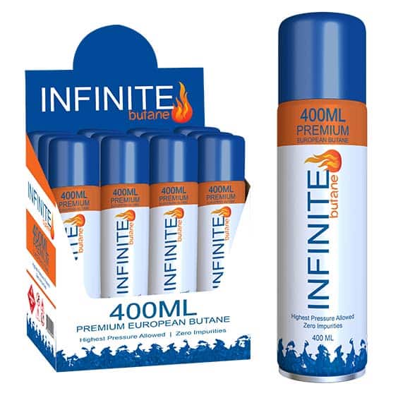 Infinite Butane 400ML Premium European Butane Gas