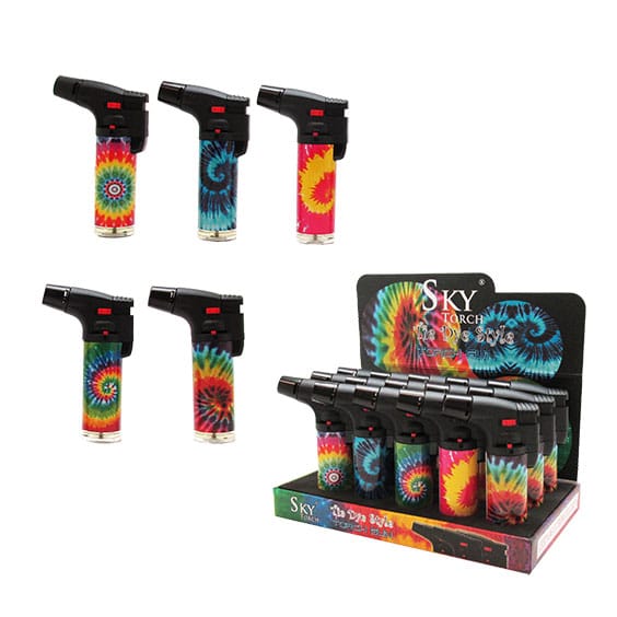 4-inch Tie Dye Sky Torch Lighters - CB Distributors, Inc.