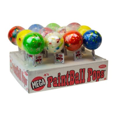 Paintball Mega Pops 4.8oz Jawbreaker Lollipops - CB Distributors, Inc.