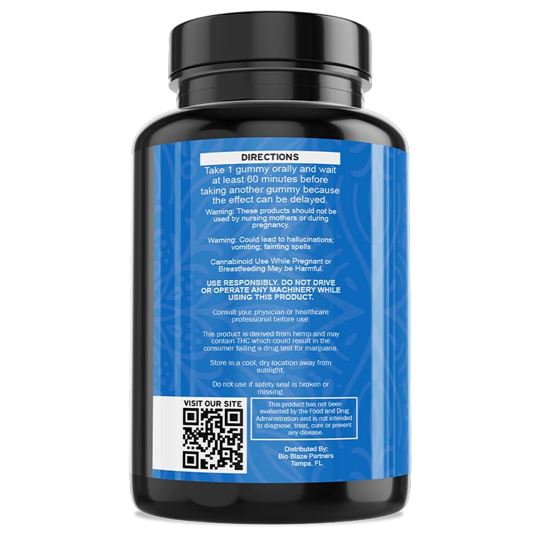 Mystic Labs 500mg Delta-9 Blue Raspberry Gummies 50ct - Wholesale