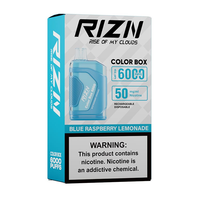 RIZN Color Box Blue Raspberry Lemonade Rechargeable Vape
