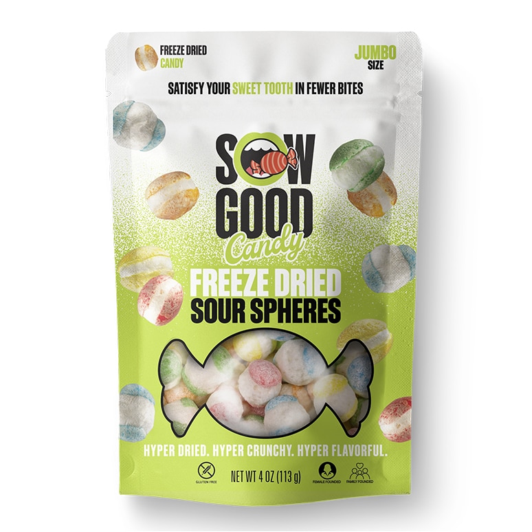Sour Jumbo Spheres Freeze Dried Candy 4oz Bags