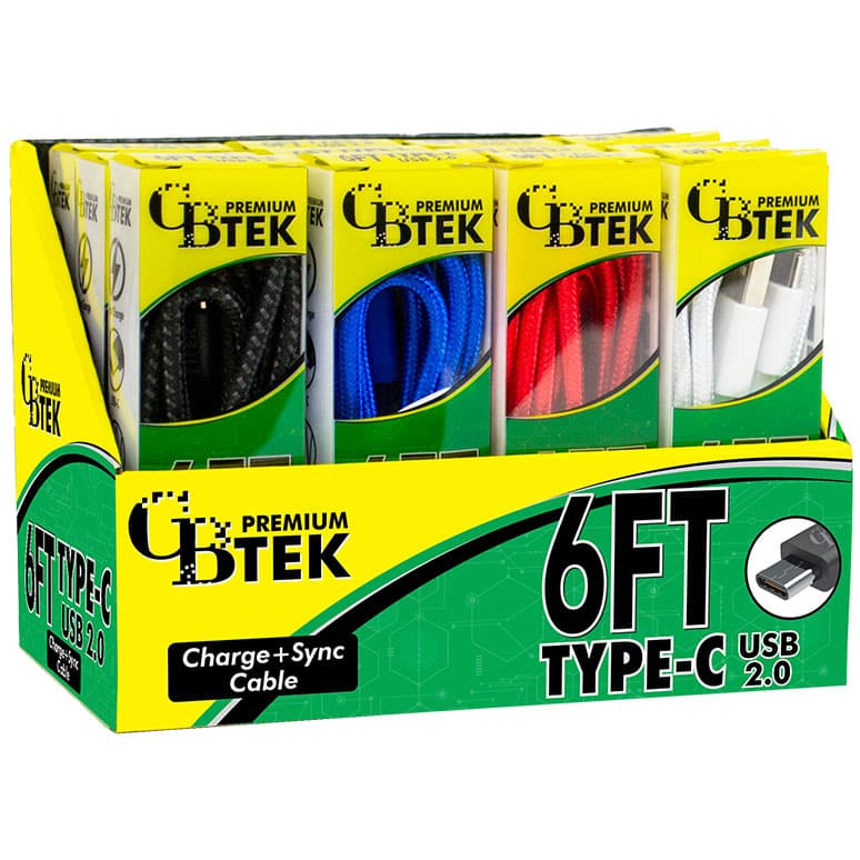 CBTEK Type-C 6FT Cables - CB Distributors, Inc.
