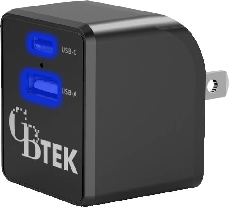 CBTEK Dual Port Type C and USB Wall Charger