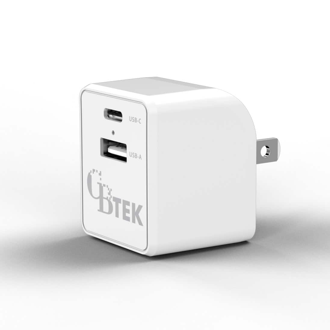 CBTEK Dual Port Type C and USB Wall Charger