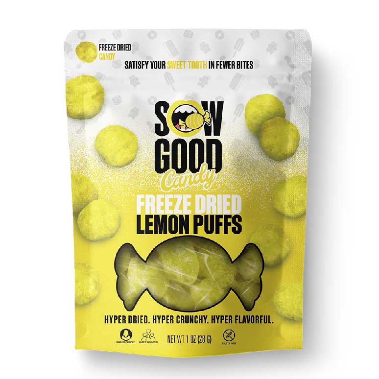 Lemon Puffs Freeze Dried 1oz Bags of Candy